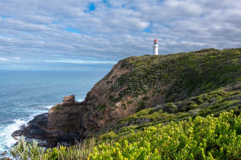 Green Landscape of Cape Schanck with a Lighthouse Editorial Image ...