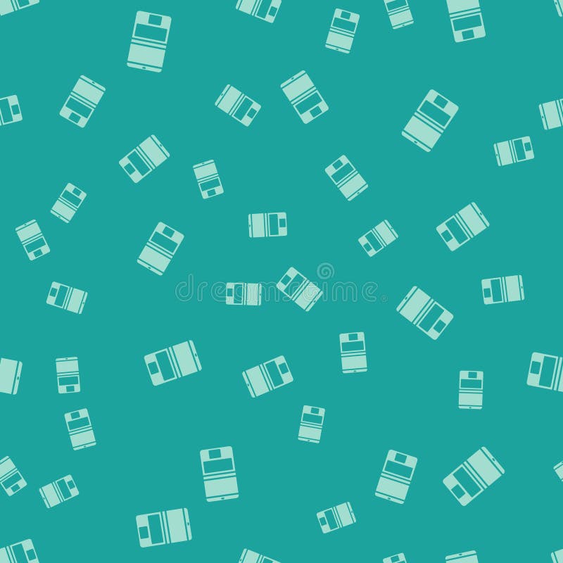 Green Laptop Icon Isolated Seamless Pattern on Green Background ...