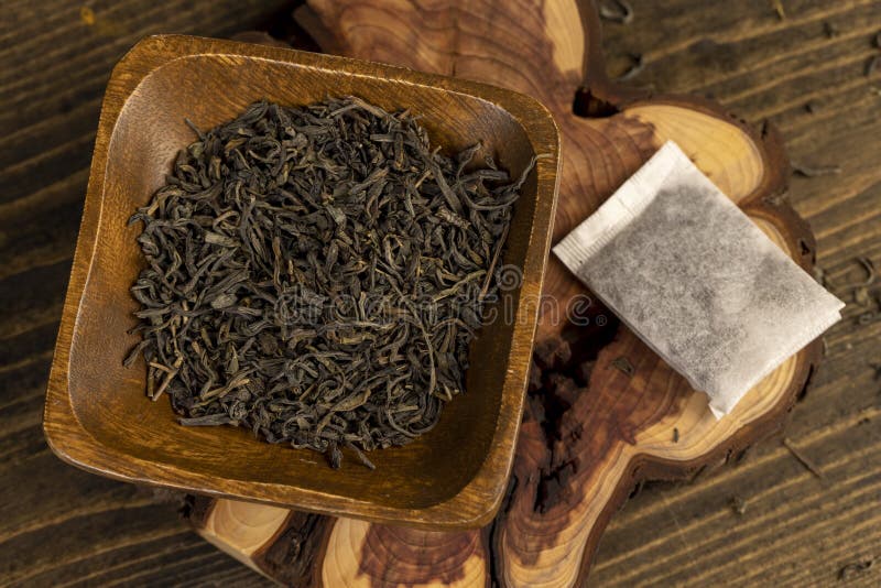 Green Large Leaf Tea Made of High Quality Leaves and Packaged Tea Stock ...