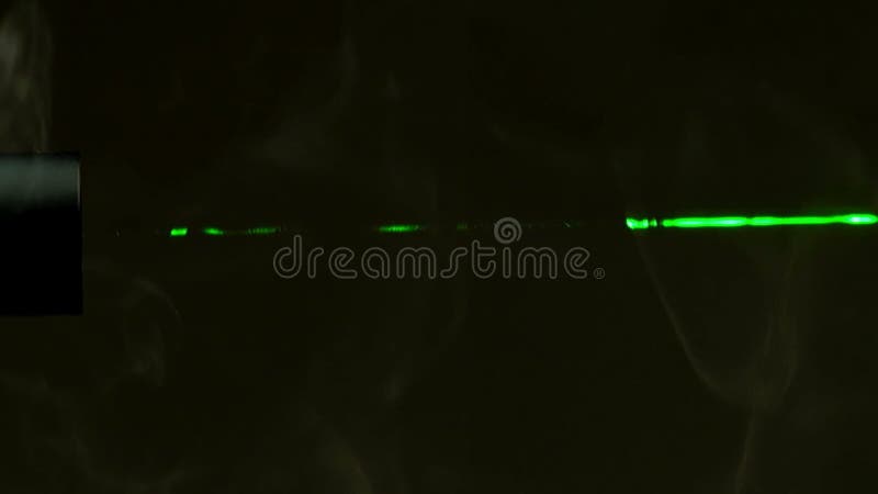 Green Laser Beam with a Smoke Stock Footage - Video of black, smoke ...