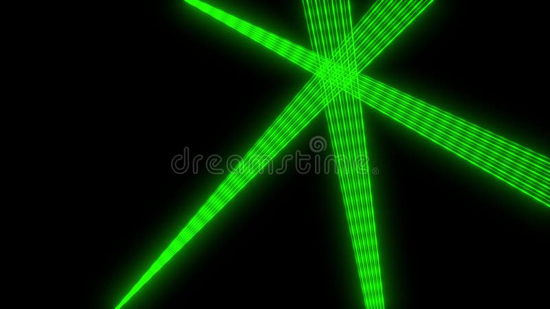 Green Laser Beams Crossing in Dark Space Stock Video - Video of energy ...