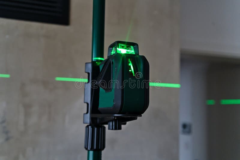 Green Laser Level Tool for Precise Alignment in Construction Stock ...