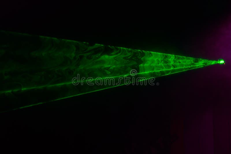 Green Lasers for Show in Smoke Stock Photo - Image of night, colorful ...