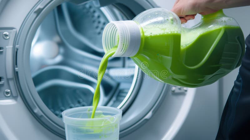 The Green Laundry Detergent.AI Generated Image Stock Photo - Image of ...