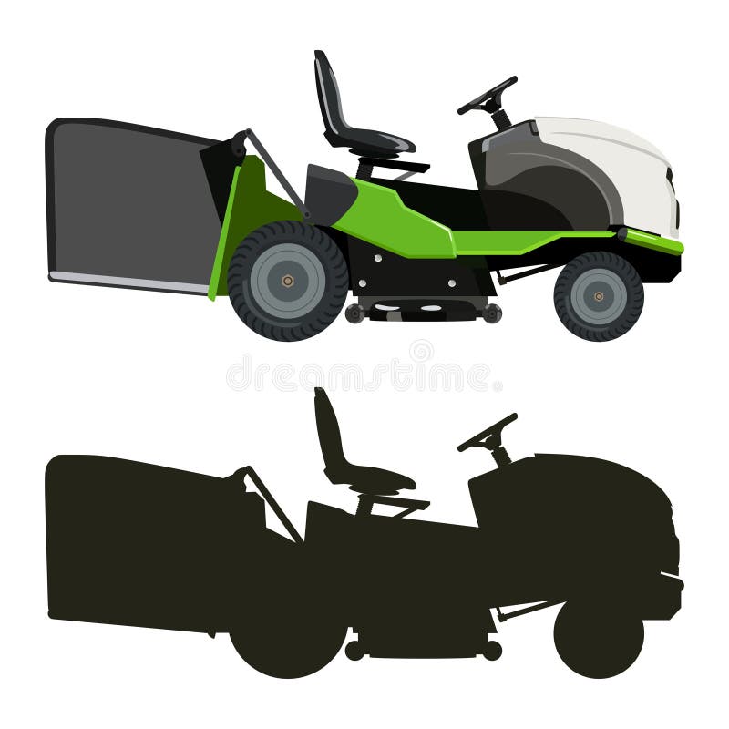 Green Riding Mower Stock Illustrations – 186 Green Riding Mower Stock ...