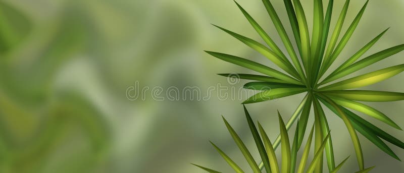 Green Leaf Background with Nature Effect Stock Illustration ...