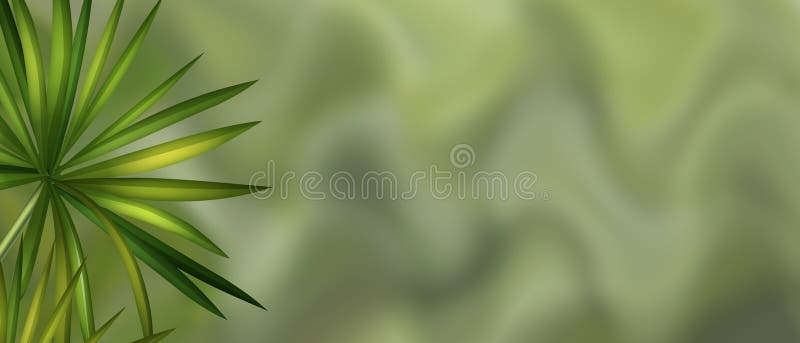 Green Leaf Background with Nature Effect Stock Illustration ...