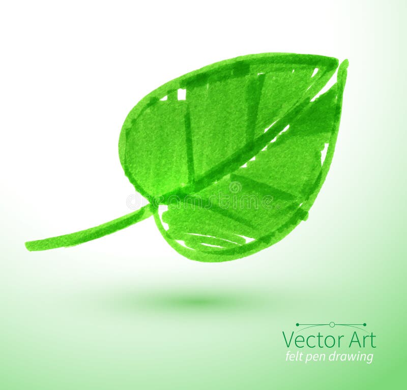Green leaf stock vector. Illustration of growth, nature - 53261944