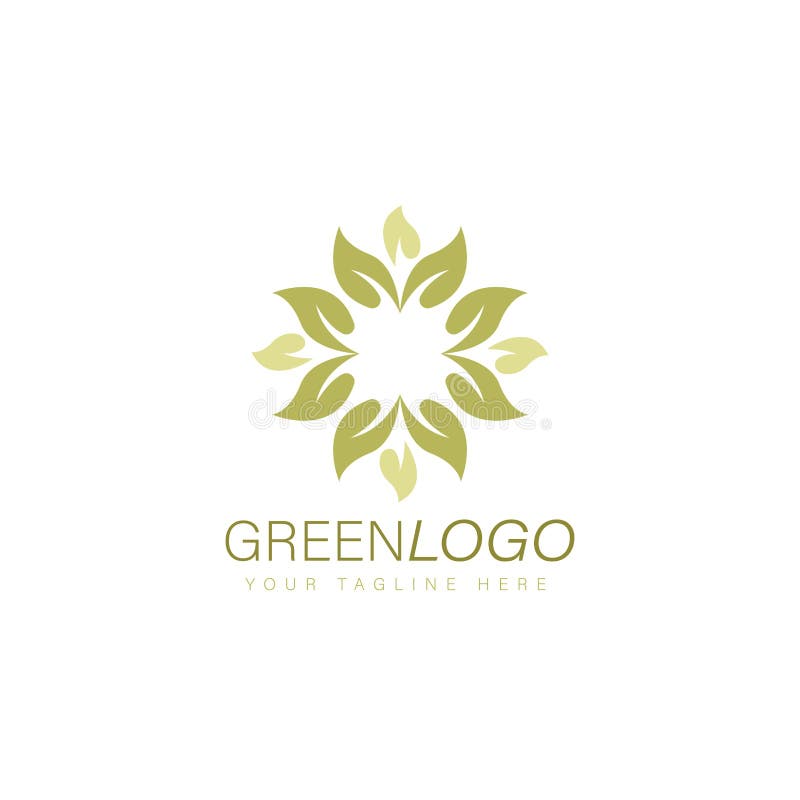 Green Leaf Group Logo Design Stock Vector - Illustration of creative ...