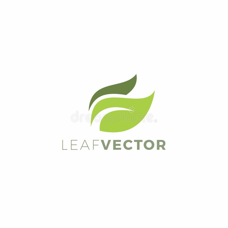 Green Leaf Icon Illustration Leaf Nature Logo Stock Vector ...