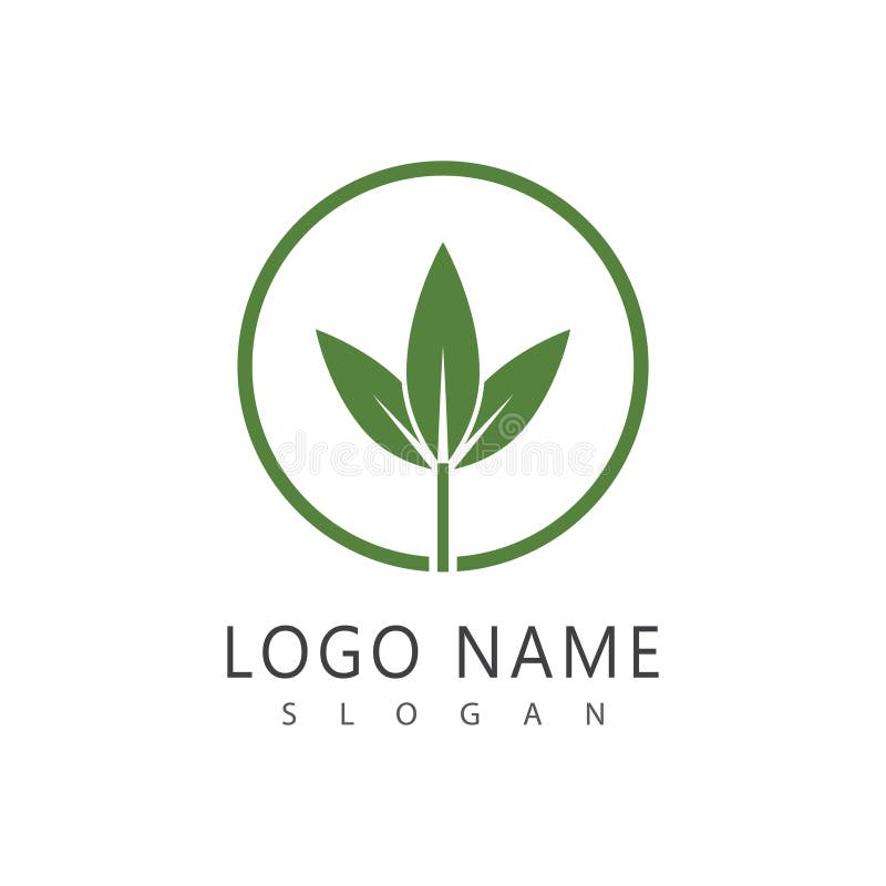 Green Leaf Logo Vector Element Symbol Template Stock Vector ...