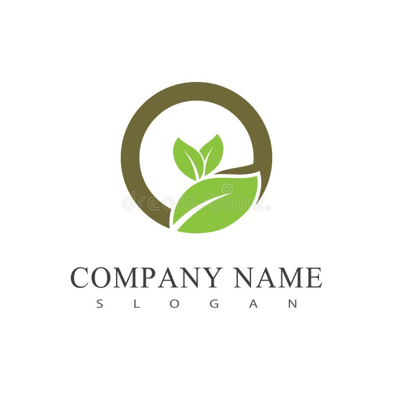 Green Leaf Logo Vector Element Symbol Template Stock Vector ...