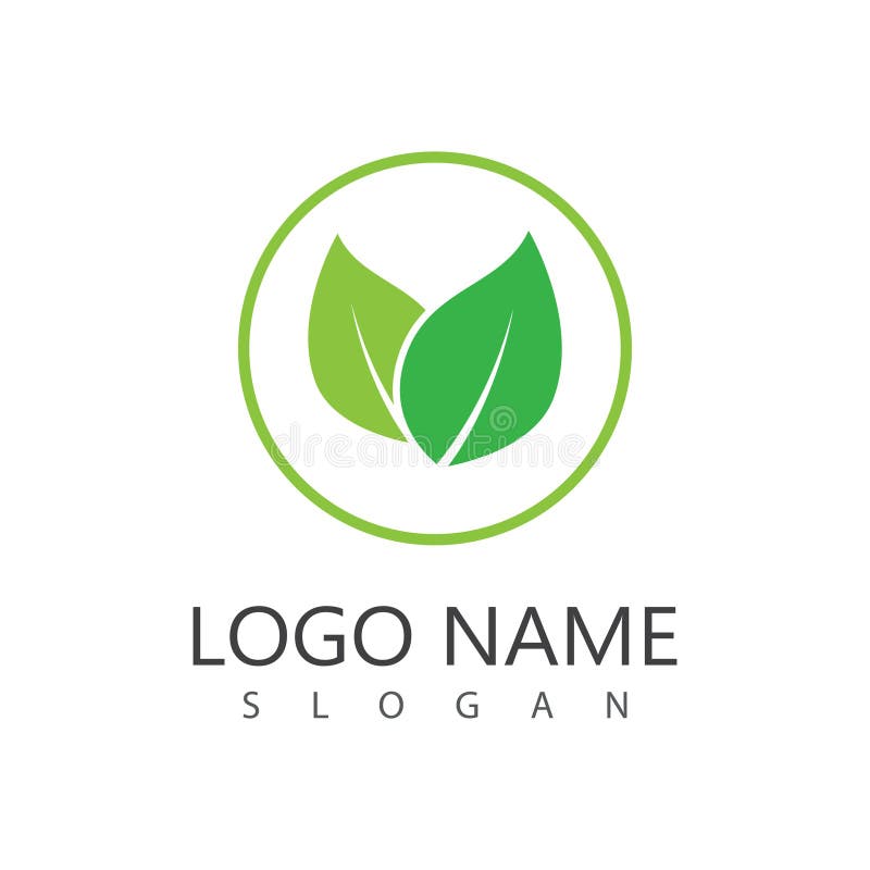Green Leaf Logo Vector Element Symbol Template Stock Vector ...