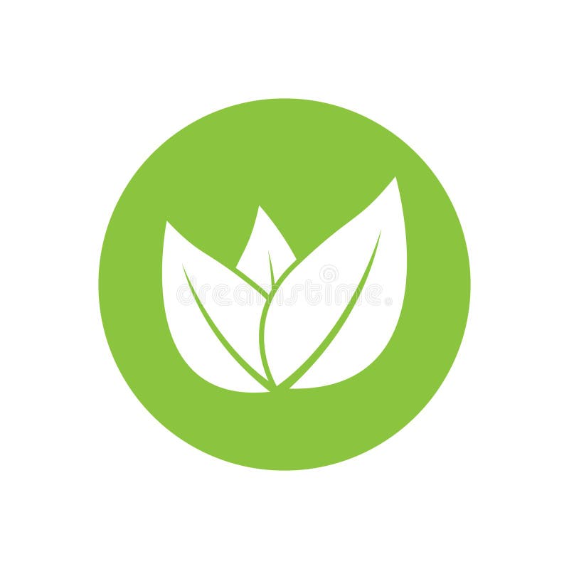 Green Leaf Logo Vector Template Element Symbol Design Stock Vector ...