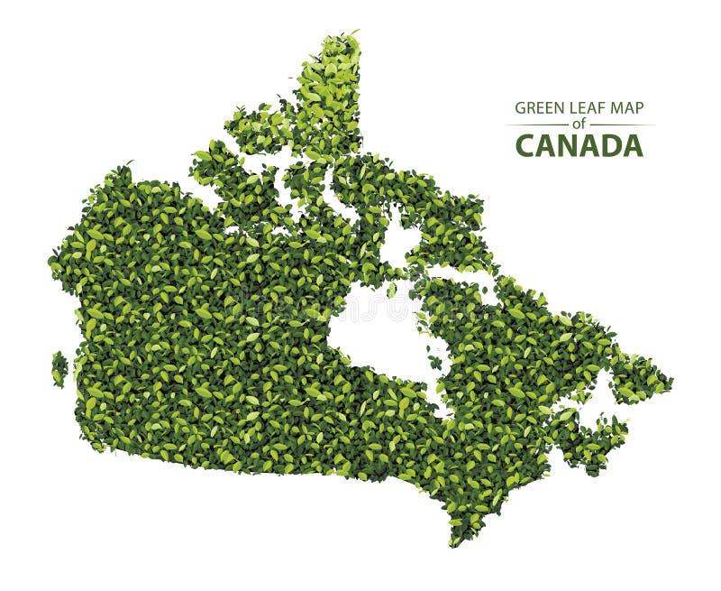 Green Leaf Map Canada Stock Illustrations – 107 Green Leaf Map Canada ...