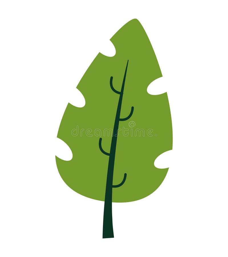 Green leaf nature element stock vector. Illustration of botanical ...