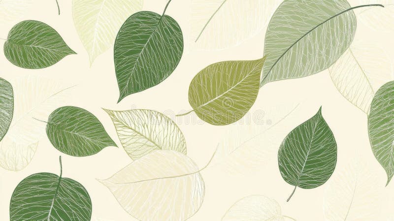 Green Leaf Pattern Background Makes for Refreshing Natural Look and ...