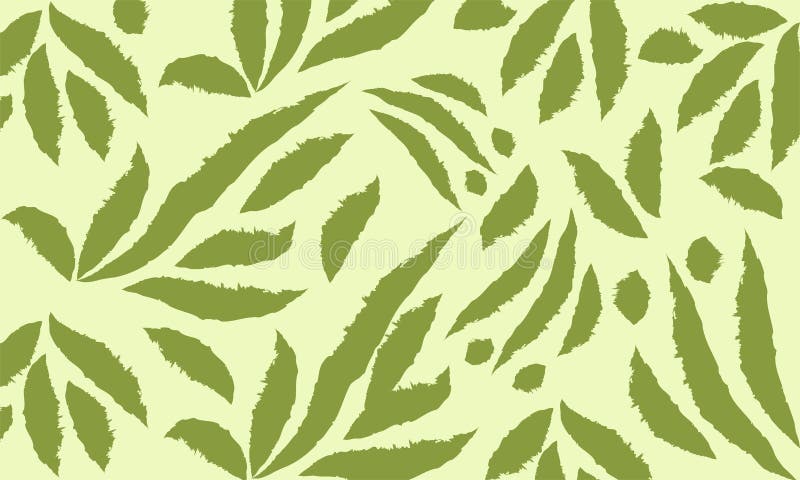 Green Leaf Pattern Design Vector Illustration, Liberty Ditsy Print, Botanical Design, Ornaments ...
