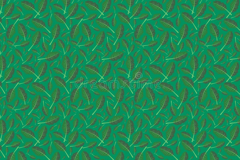 Green Leaf Pattern on Green. Green Leaves Background Stock Illustration ...