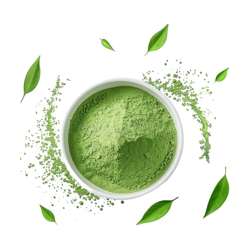 Green Leaf S Powder on Transparent Background - Ai Generated Stock ...