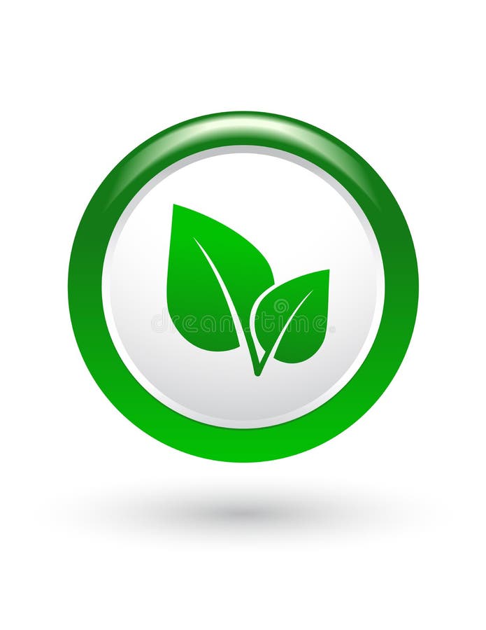 Green leaf icons stock vector. Illustration of diet, biologycal - 38125415