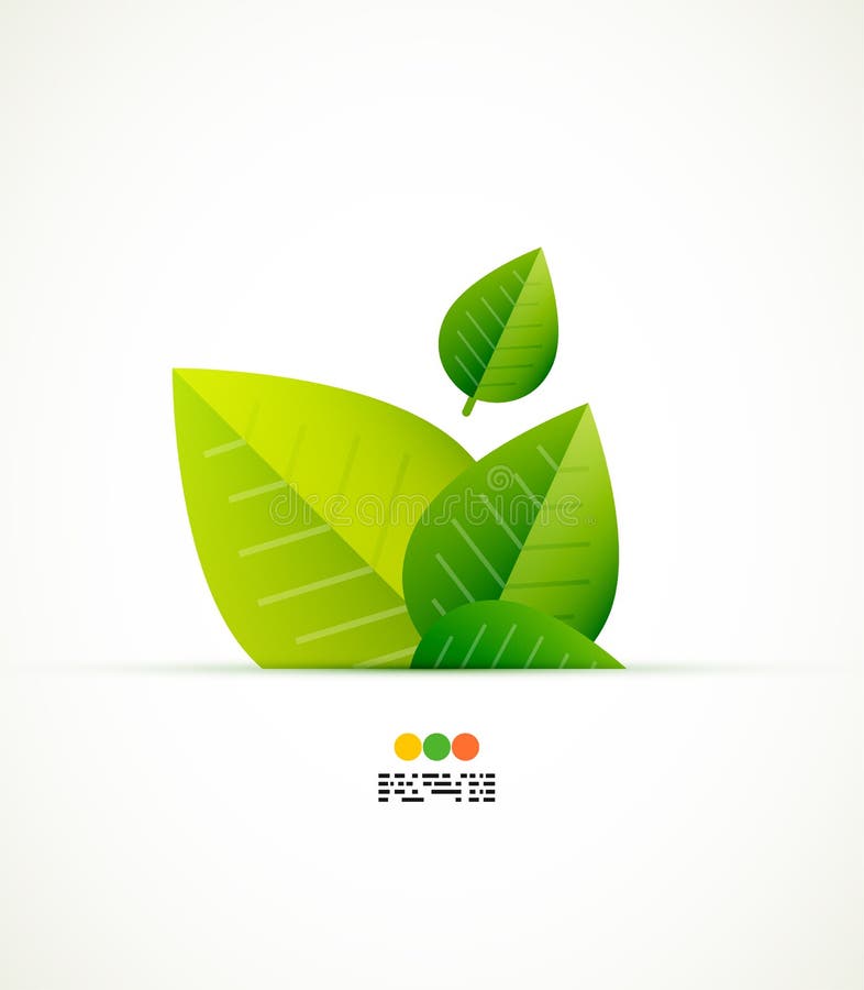 Green leaf vector concept stock vector. Illustration of decoration - 31163836