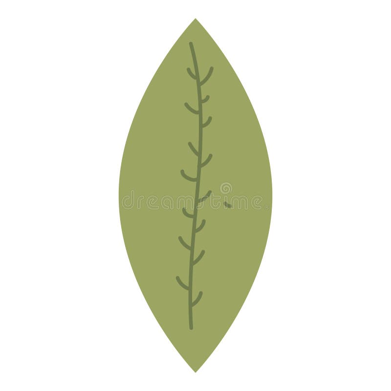 Green Leaf Vector Illustration Icon is Isolated Stock Vector ...
