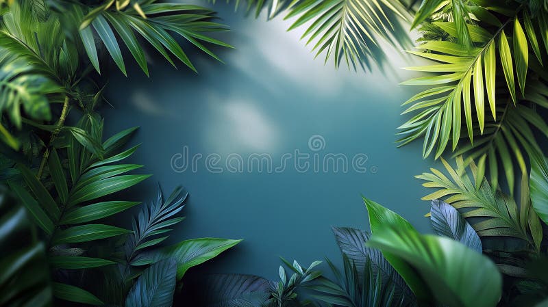 A Green Leafy Plant with a Leafy Green Background Stock Illustration ...