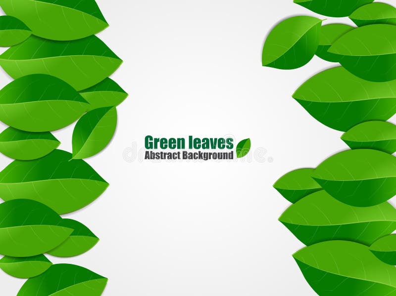 Green Leaves Abstract Background.Vector Illustration Stock Vector ...