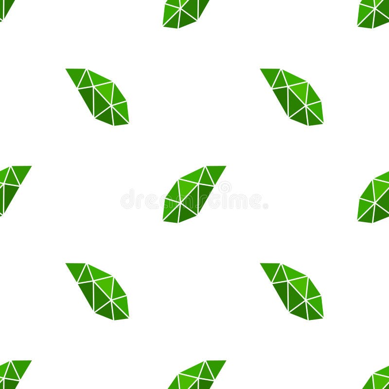 Green Leaves Abstract Pattern Stock Vector - Illustration of decorative ...