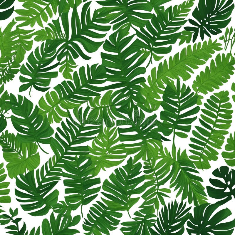 Green Leaves Background Leaves on White Background Elegant Stock ...