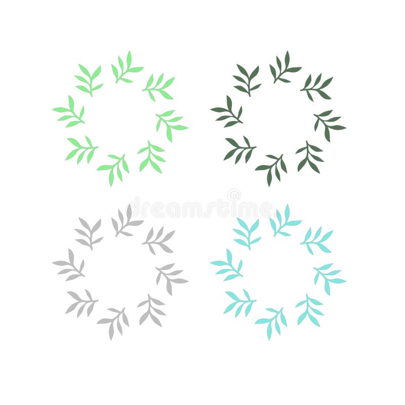 Green Leaves Bio Product Sign Symbol Logo Stock Vector - Illustration ...