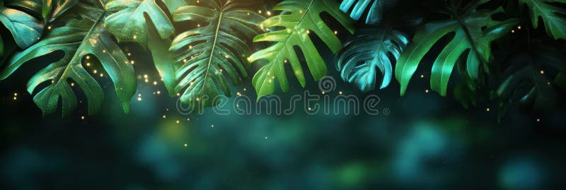 Green Leaves Dangle from a Tree, Contrasting with the Surrounding ...