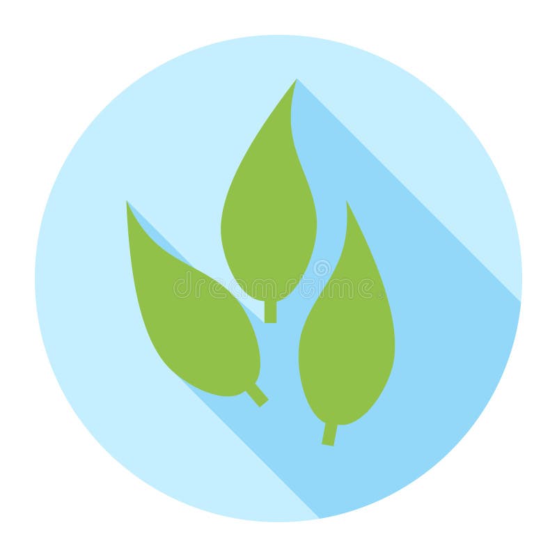 Green Leaves Icon Vector stock vector. Illustration of leaves - 141309247