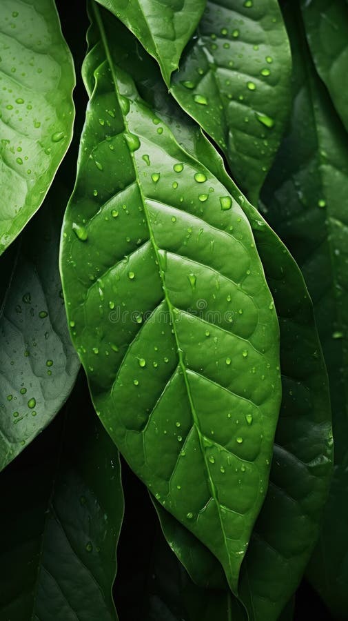 Green Leaves, Juicy Bright, Leaf Background, Free Space, for Design ...