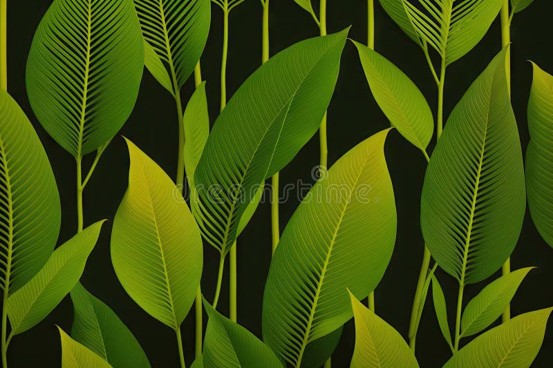 Green Leaves Pattern Background, Natural Background and Wallpaper ...