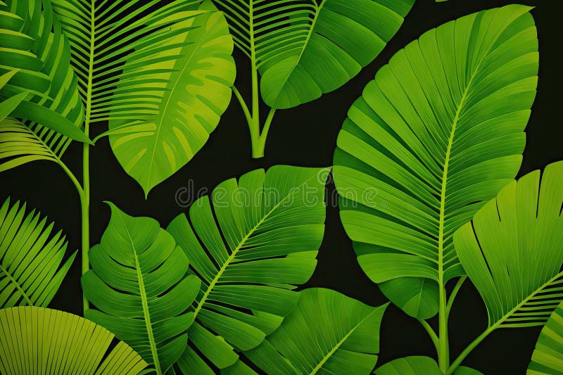 Green Leaves Pattern Background, Natural Background and Wallpaper ...