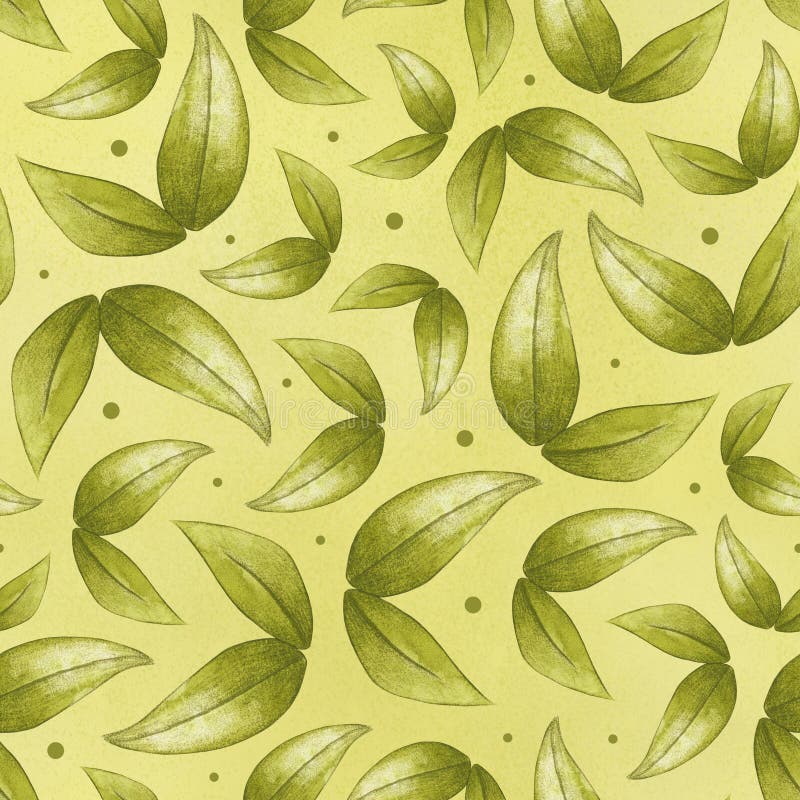 Green Leaves Seamless Pattern Repeat Files Green Texturest Stock ...