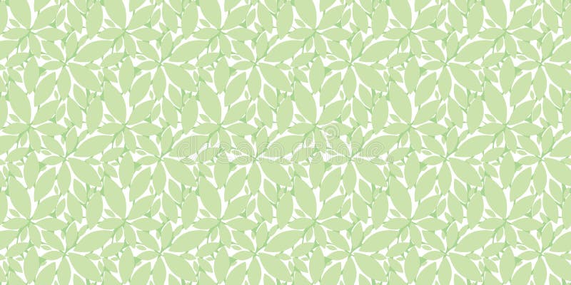 Green Leaves Seamless Repeat Pattern Vector Background Stock Vector ...