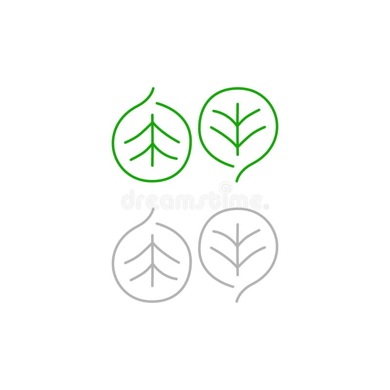 GREEN LEAVES SIGN, SYMBOL, LOGO VECTOR Stock Vector - Illustration of ...