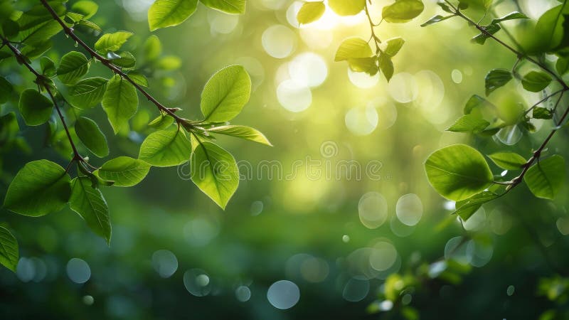 Green Leaves in the Sun Leaves Green Leaves Background Stock Illustration - Illustration of ...