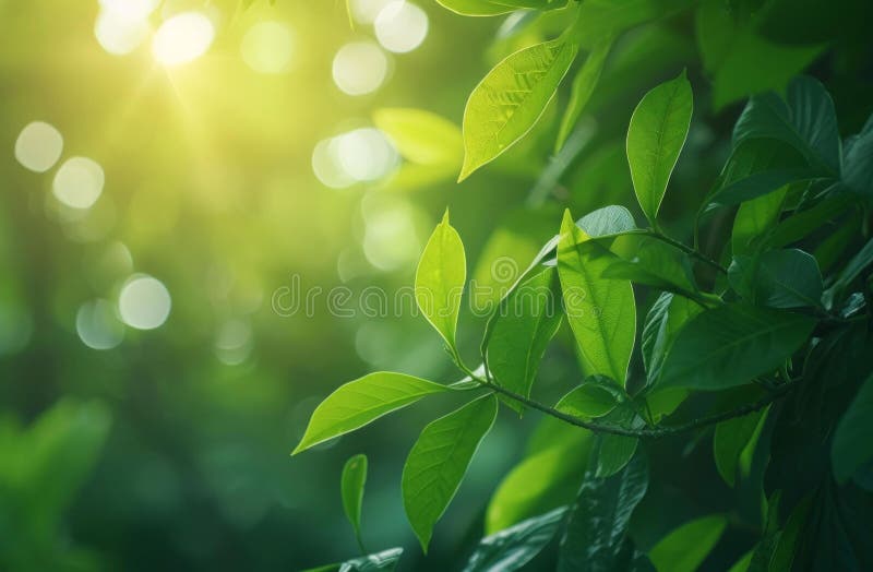 Green Leaves in Sunlight Leaves Green Leaves Background Stock ...
