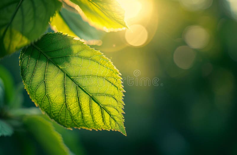 Green Leaves Green Leaves in Sunlight Green Leaves Background Stock ...