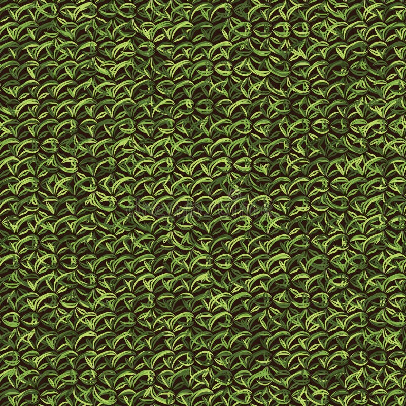 Green Leaves Texture Seamless Vector Pattern Stock Illustration ...