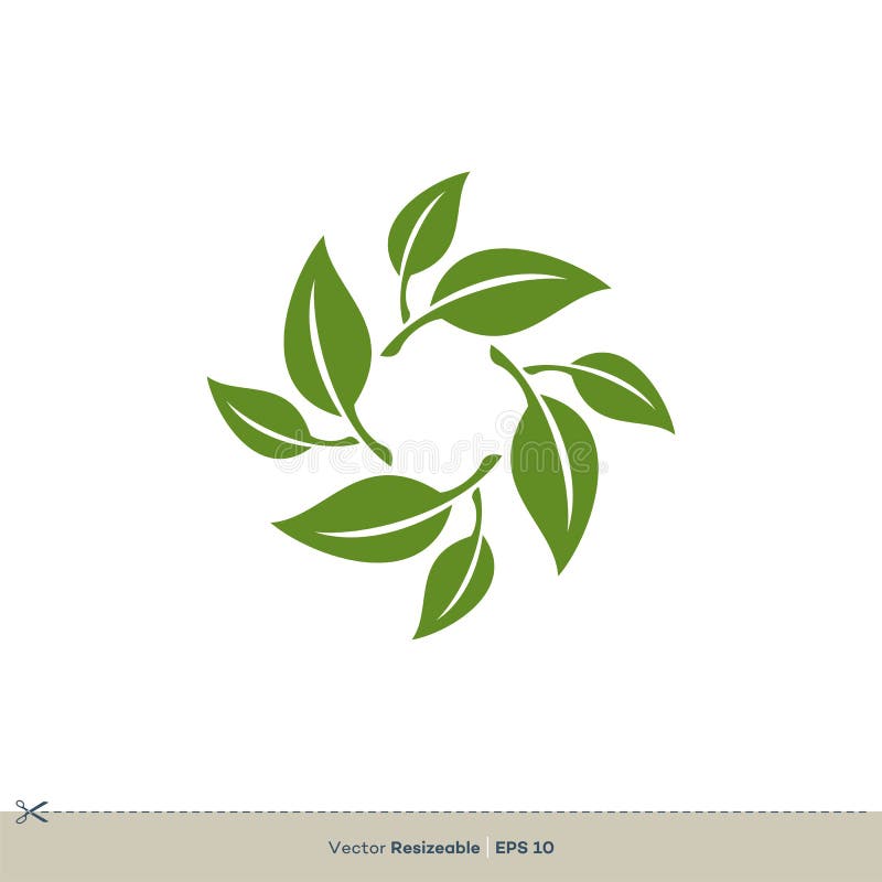 Green Leaves Header Template Vector Illustration Design. Vector EPS 10 ...