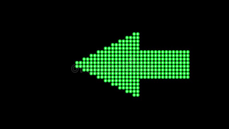 Red LED Arrow moving right stock footage. Video of black - 170292674