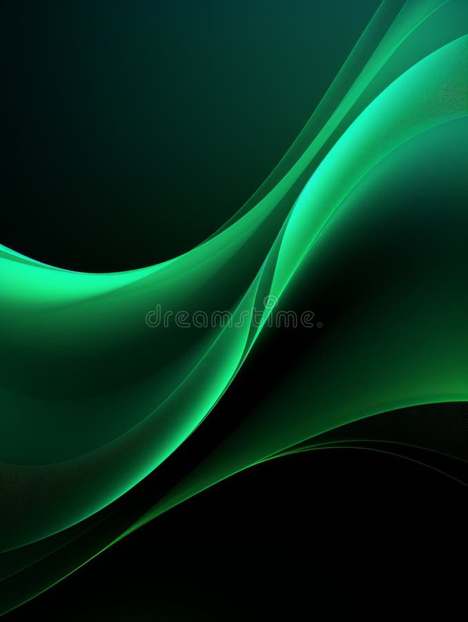 Green LED Creative Abstract Wavy Texture. Stock Illustration ...