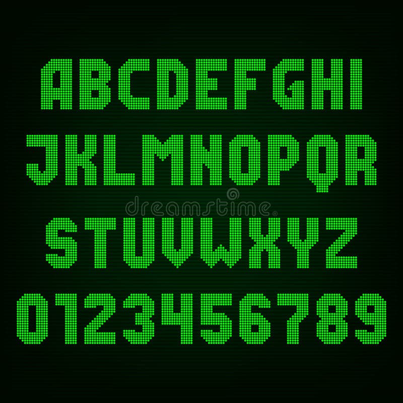 Led Alphabet Stock Illustrations – 1,999 Led Alphabet Stock ...