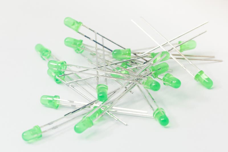 Green LEDs stock photo. Image of ingeniering, electronics - 46324682