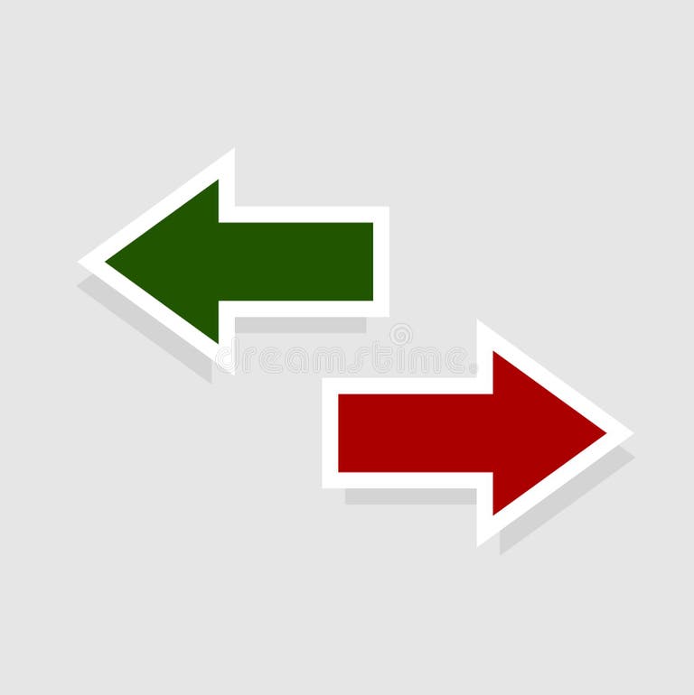 Arrow Left Red Stock Illustrations – 9,934 Arrow Left Red Stock ...